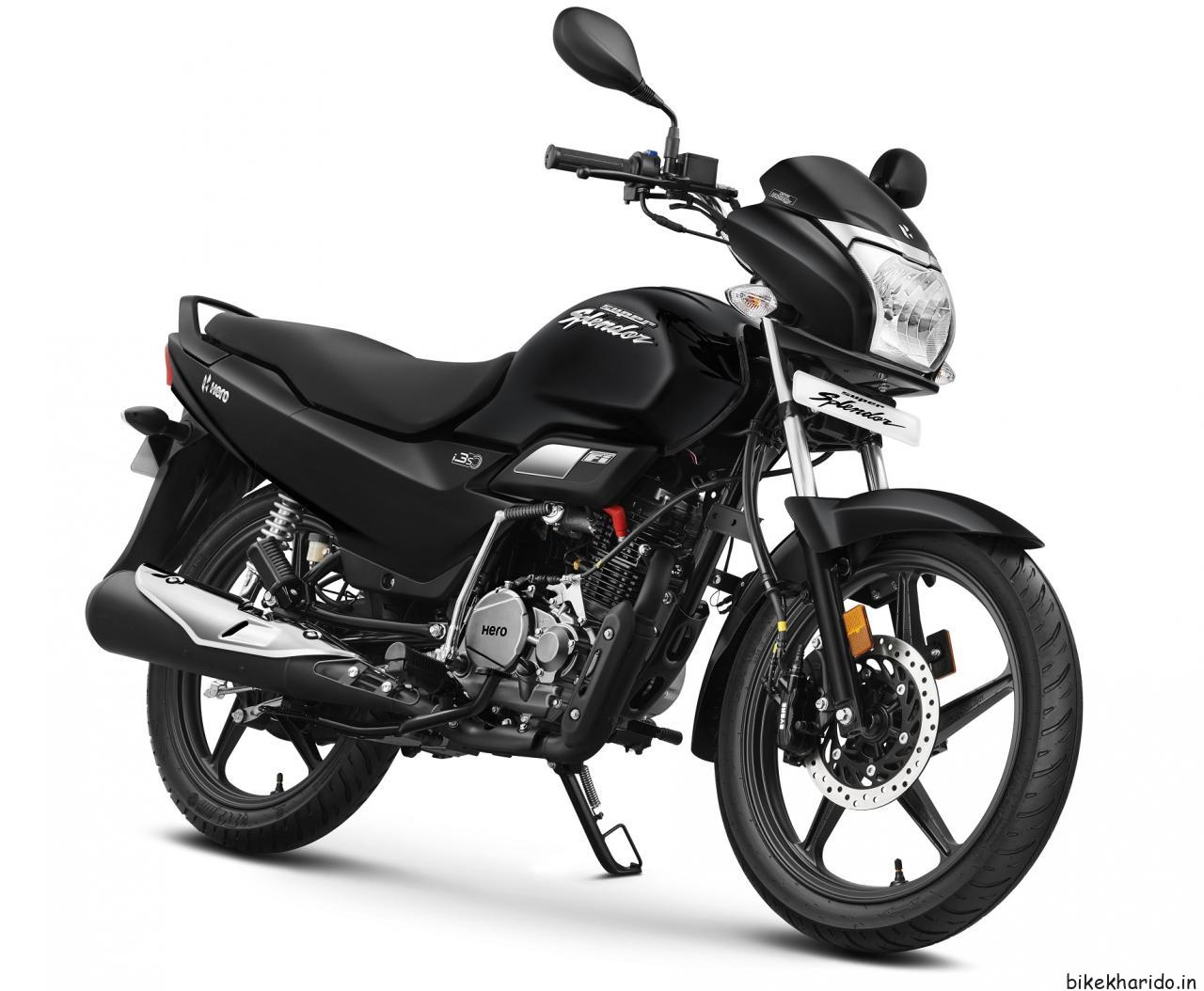 New Hero Splendor 125cc Canvas Black | BikeKharido