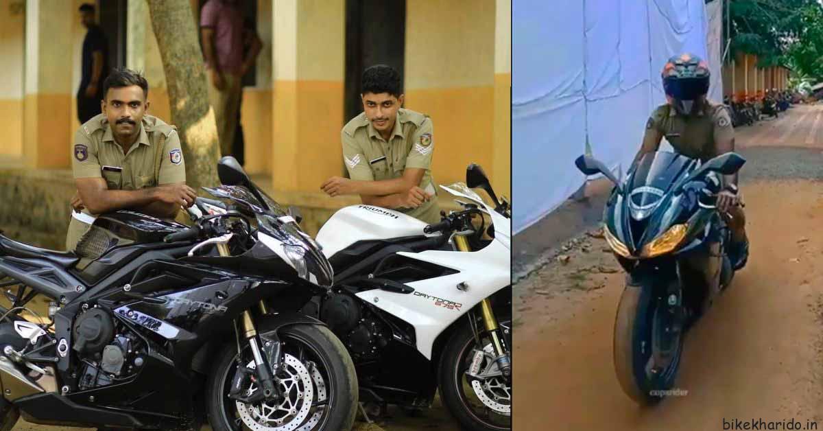 These Indian Cops Personal Superbikes Like Kawasaki Z800 & Triumph ...