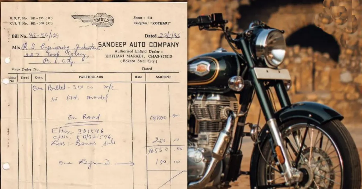 Royal Enfield Bullet 350's price from 1986 will pleasantly surprise you ...